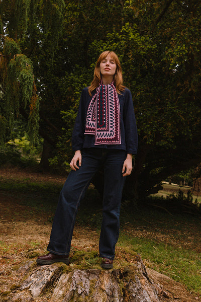 Blockley Scarf – Berry – Gather&See