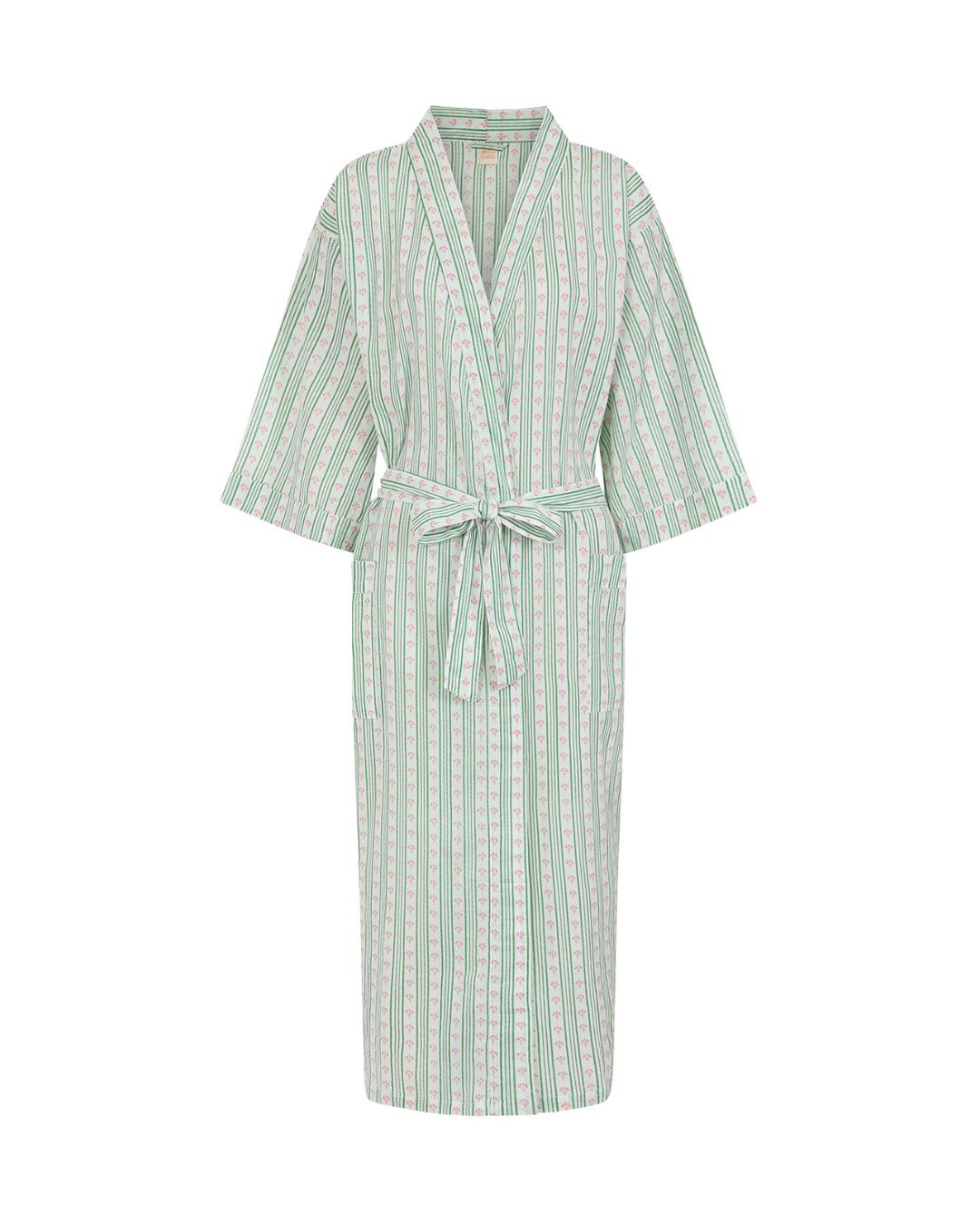 Green Stripe Robe – Gather&See